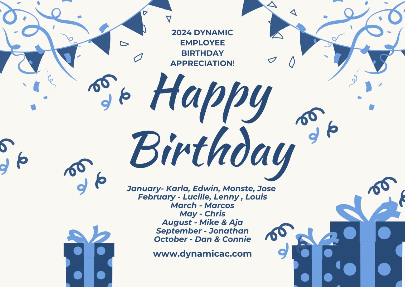 🎉🎉Celebrating September & October Employee Birthdays! – Dynamic Air ...